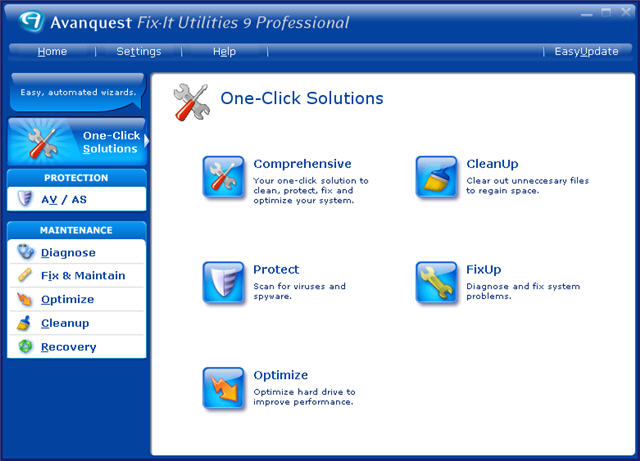 Fix-It Utilities 9 Professional - PC Utility Suite to Repair, Speed Up ...